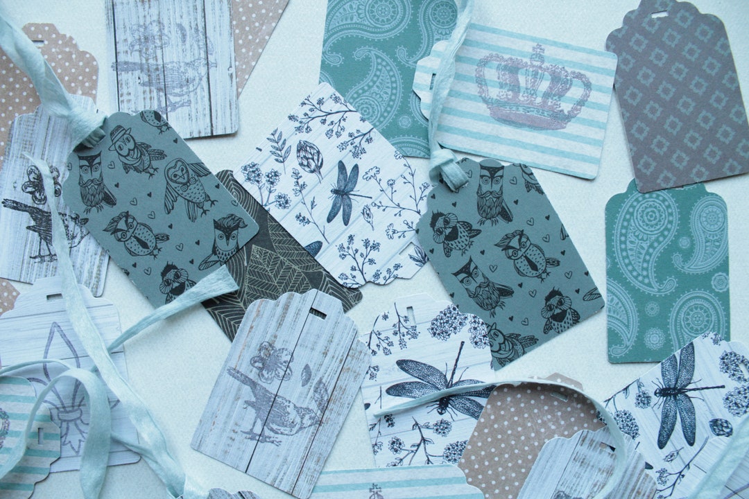 20 Chic Countryside Fancy Labels Bird Labels 210g Paper - Etsy