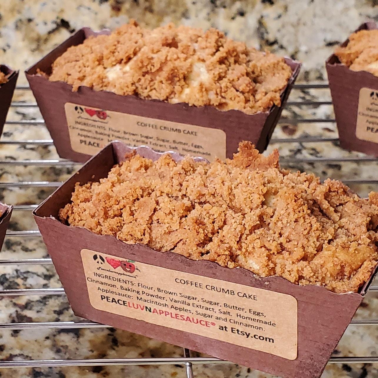 Mini Coffee Cake Loaf - Etsy