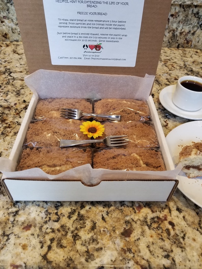 Mini Coffee Cake Loaf - Etsy