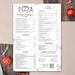 Restaurant Menu Template: Editable Pizza, Cafe, Bar (PSD) - Etsy