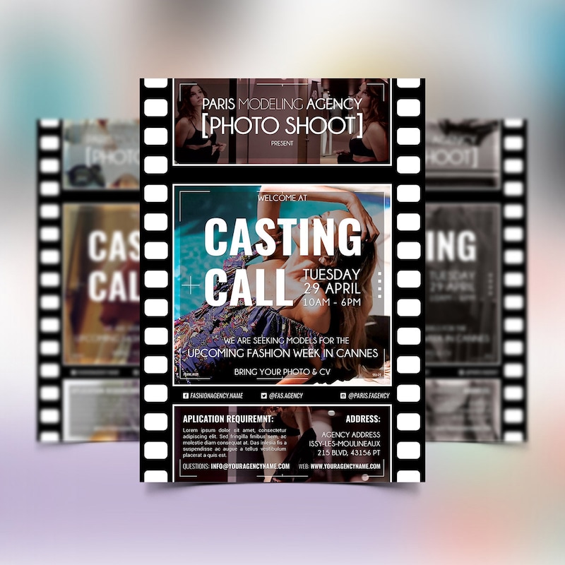 Glamour Model Posters - Etsy