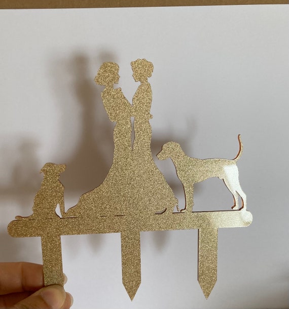 Fully Custom Lesbian Wedding Cake Topper 2 Women Cake Topper | Etsy