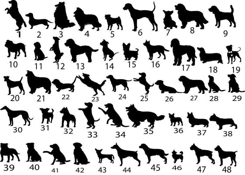 Pet House Numbers Acrylic House Number With Custom Dog - Etsy