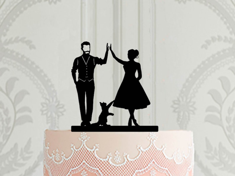 Customised Cake Topper for Wedding Groom With Beard Custom - Etsy