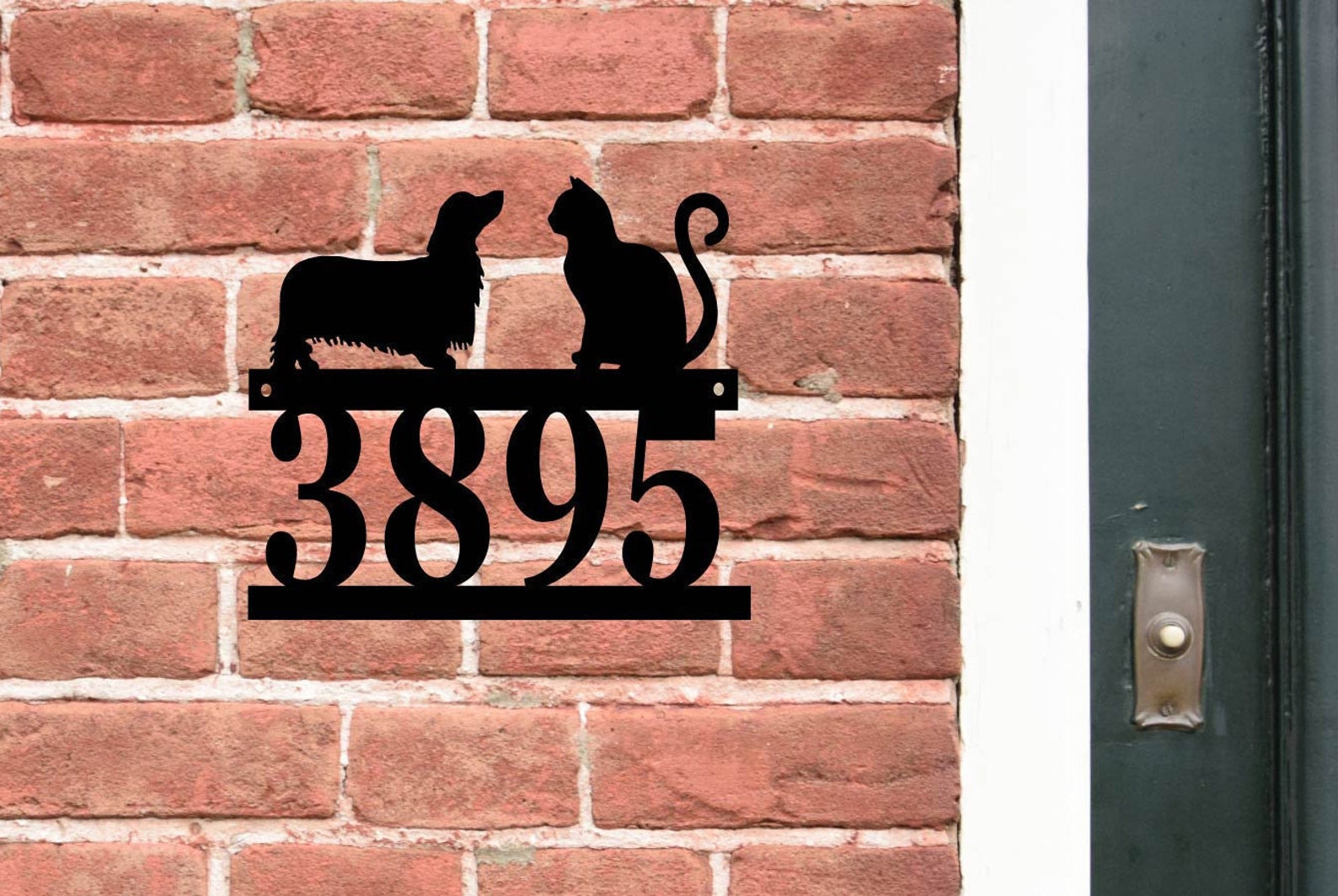 Dachshund House Numbers - Acrylic House Number With Custom Dog ...