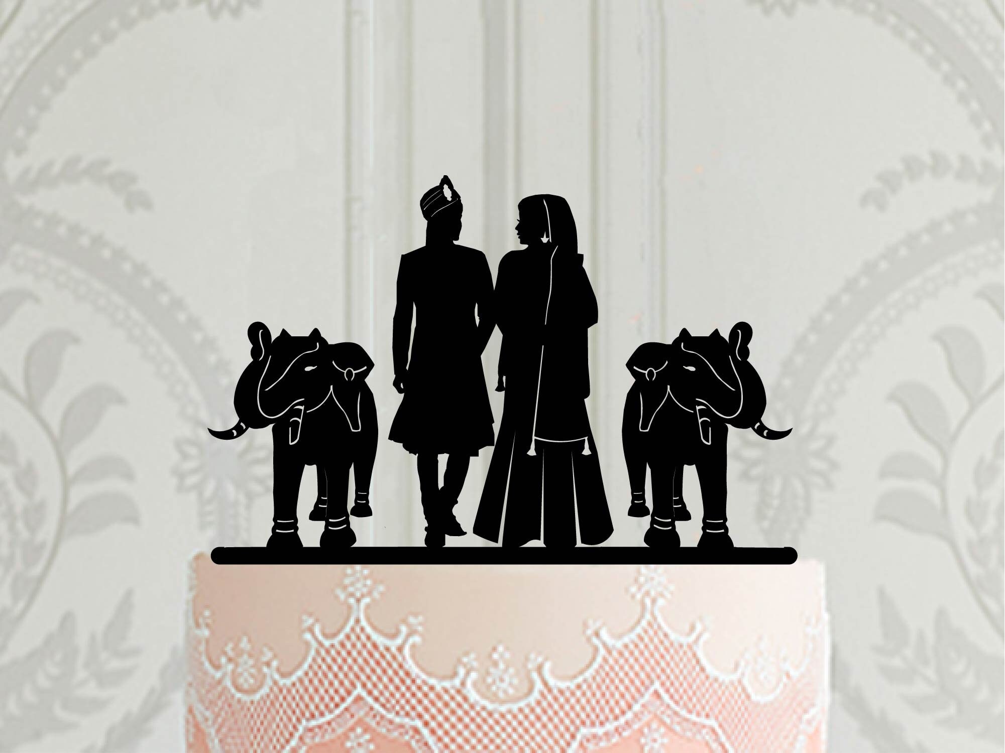 Indian Elephant Cake Topper