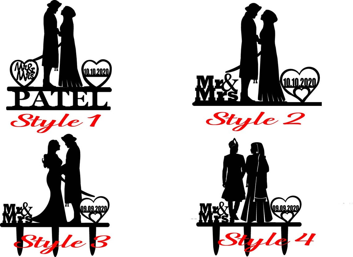 Custom Hindu Wedding Cake Topper Personalised Indian Cake - Etsy