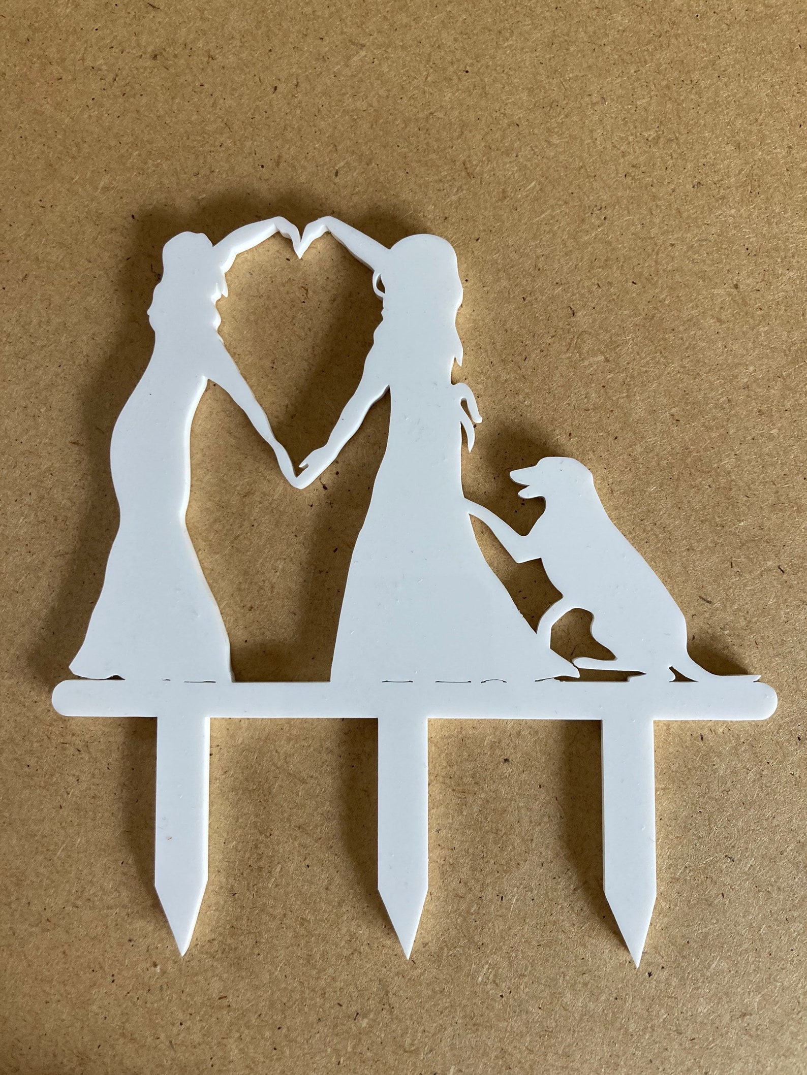 Fully Custom Lesbian Wedding Cake Topper, 2 Women Cake Topper, 2 Brides ...