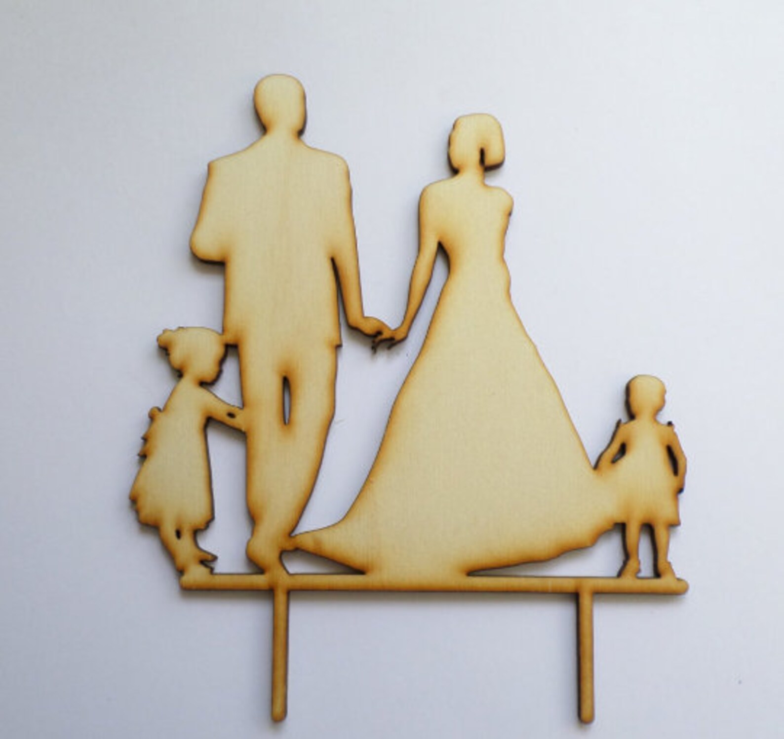 Wedding Cake Topper Family Cake Topper With Children - Etsy