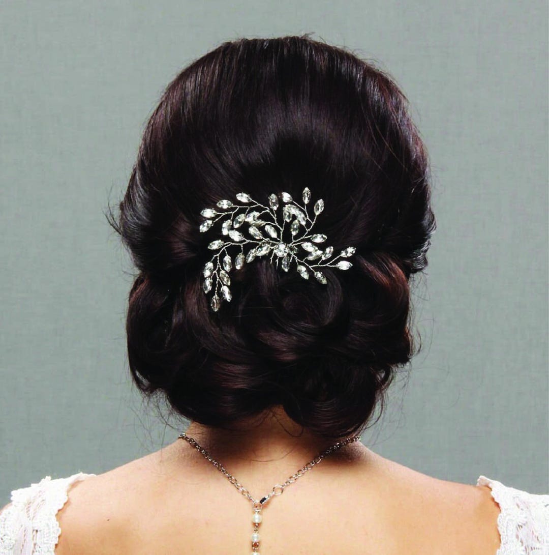 Rhinestone Bridal Hair Comb, Crystal Wedding Hair Accessory - Etsy