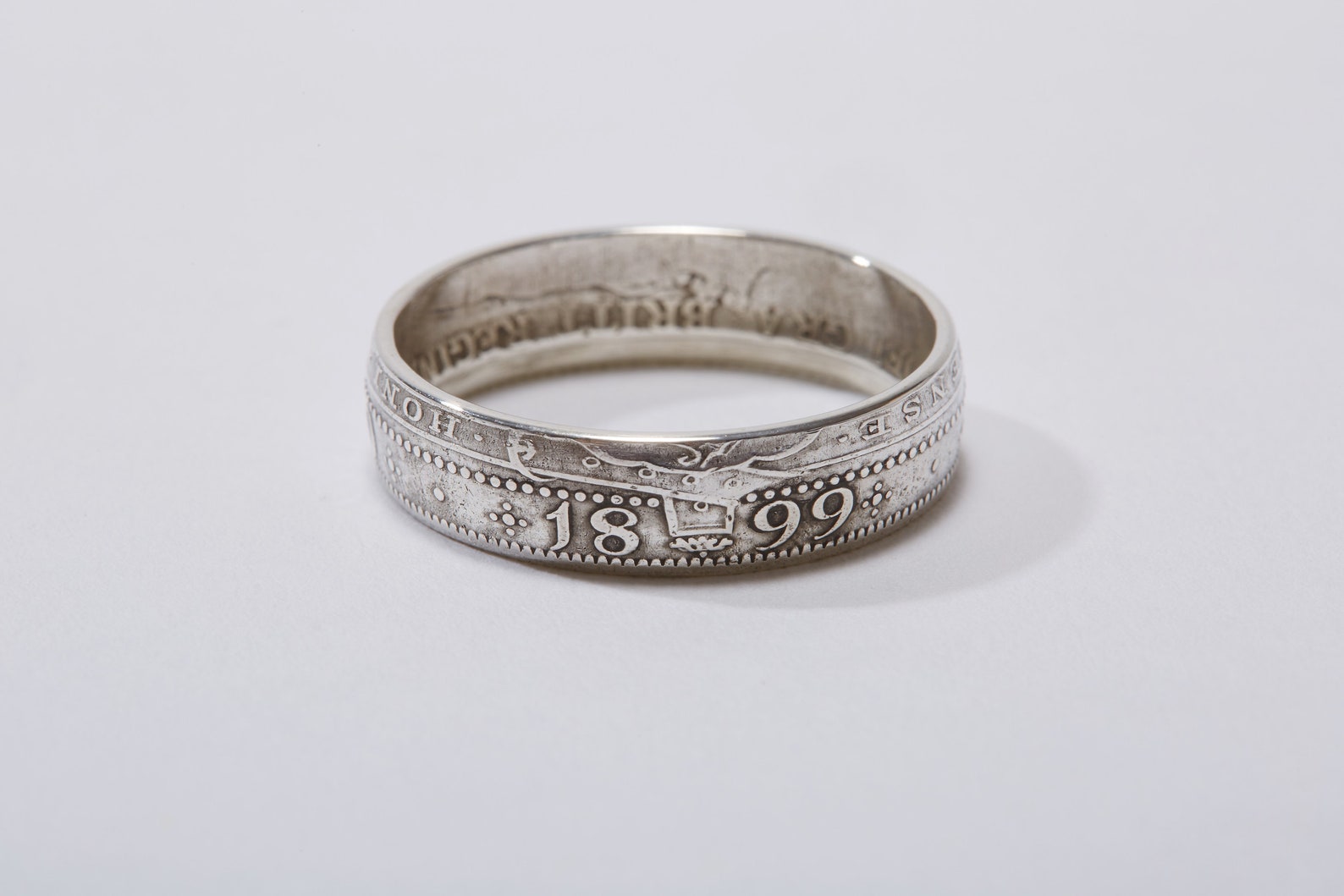 British Shilling Sterling Silver Coin Ring Wedding Band | Etsy