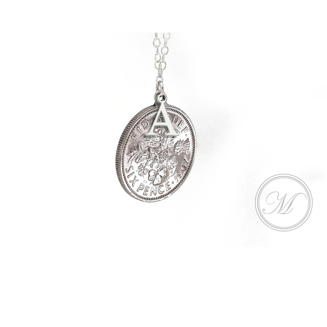 Queen Elizabeth 2nd Personalised Sixpence Coin Necklace - Etsy
