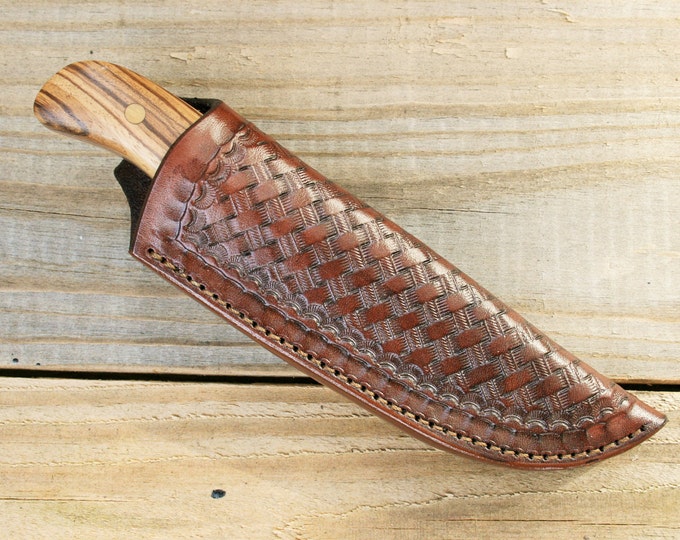 Leather Knife Sheath, High Quality Leather Sheath, Bushcraft Gear ...