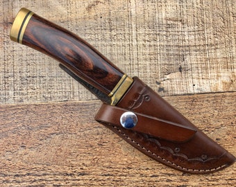 Leather Knife Sheath for Buck 192 Vanguard or Similar Knife 2E | Etsy