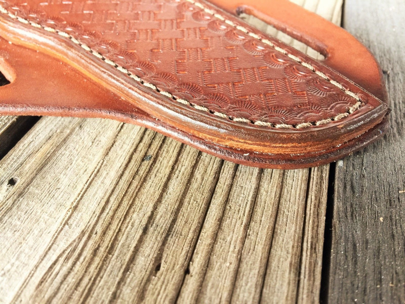 Crossdraw Leather Knife Sheath - Horizontal Sheath BW - Etsy