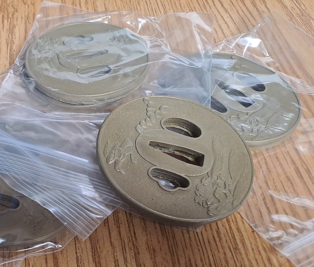 Unfinished Replica Resin Sho Kosugi Ninja Eyepatch Tsuba From Ninja III ...