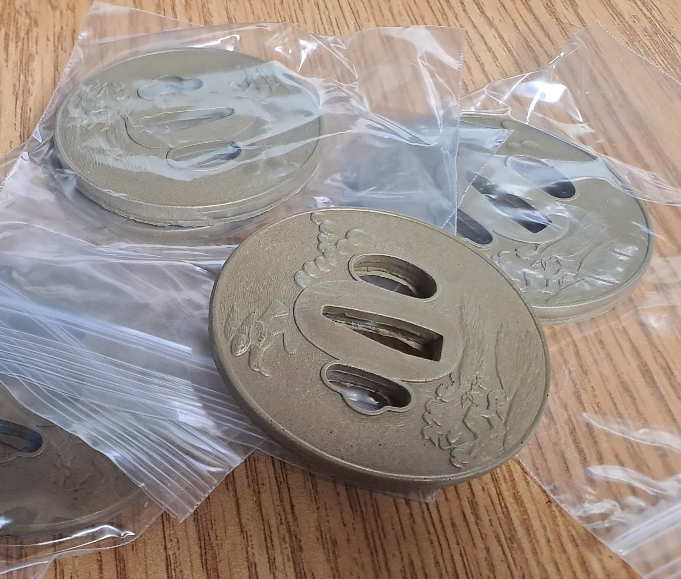 Unfinished Replica Resin Sho Kosugi Ninja Eyepatch Tsuba From Ninja III ...