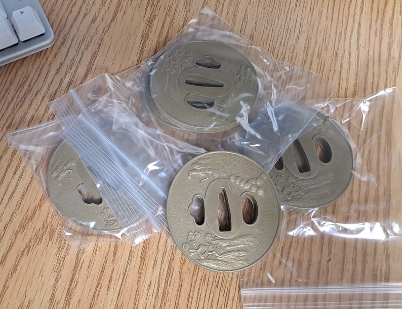 Unfinished Replica Resin Sho Kosugi Ninja Eyepatch Tsuba From Ninja III ...