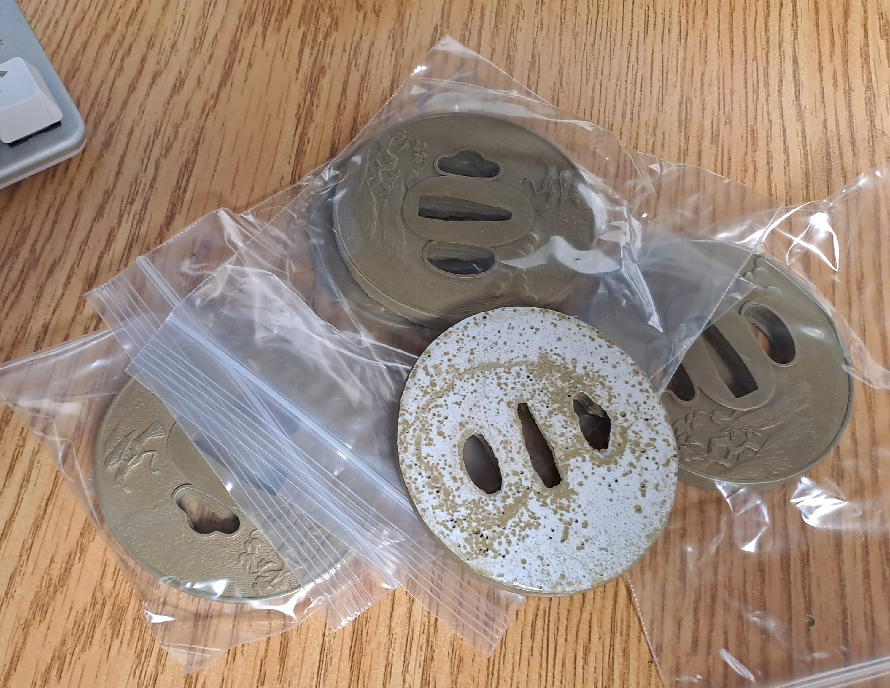 Unfinished Replica Resin Sho Kosugi Ninja Eyepatch Tsuba From Ninja III ...