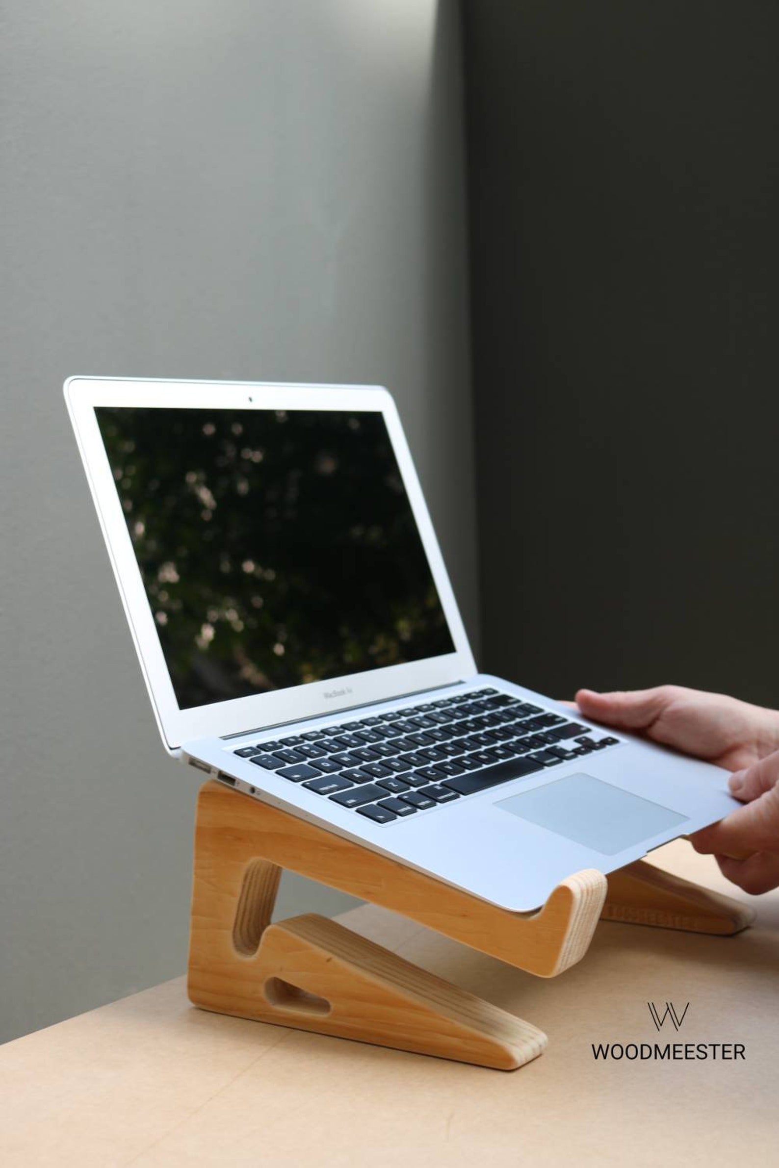 Handcrafted Laptop Stand. Personalized Notebook Riser. - Etsy