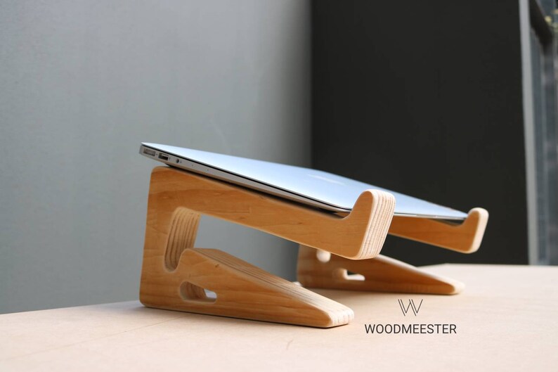 Handcrafted Laptop Stand. Personalized Notebook Riser. - Etsy