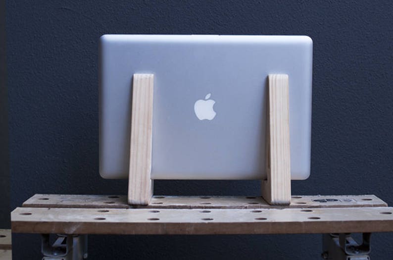 Handcrafted Laptop Stand. Personalized Notebook Riser. - Etsy