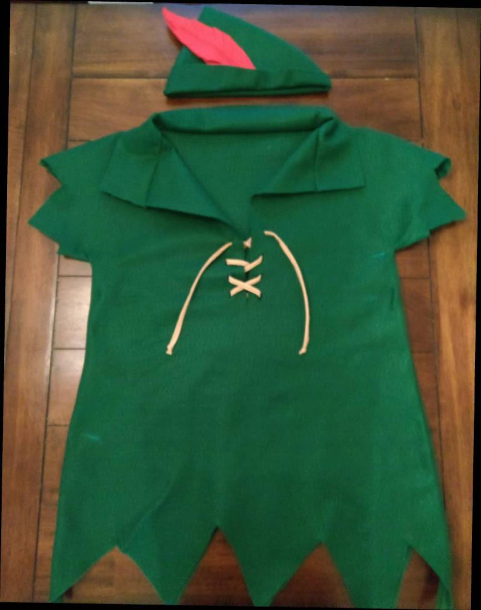 Handmade Peter Pan / Robin Hood Inspired Costume Shirt and | Etsy