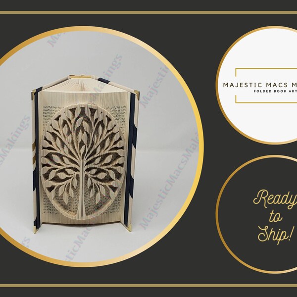 Tree of Life Book Art - Etsy