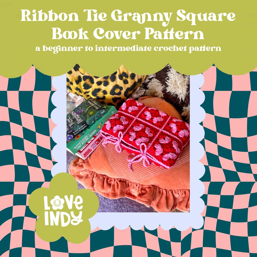 Crochet Pattern, Crochet Book Sleeve Pattern, Granny Square Pattern ...