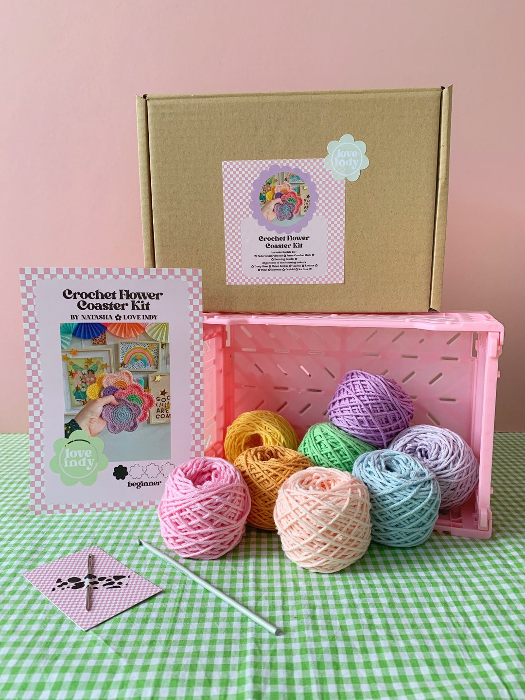 Crochet Kit Crochet Coaster Kit Crochet DIY Kit Crochet - Etsy UK