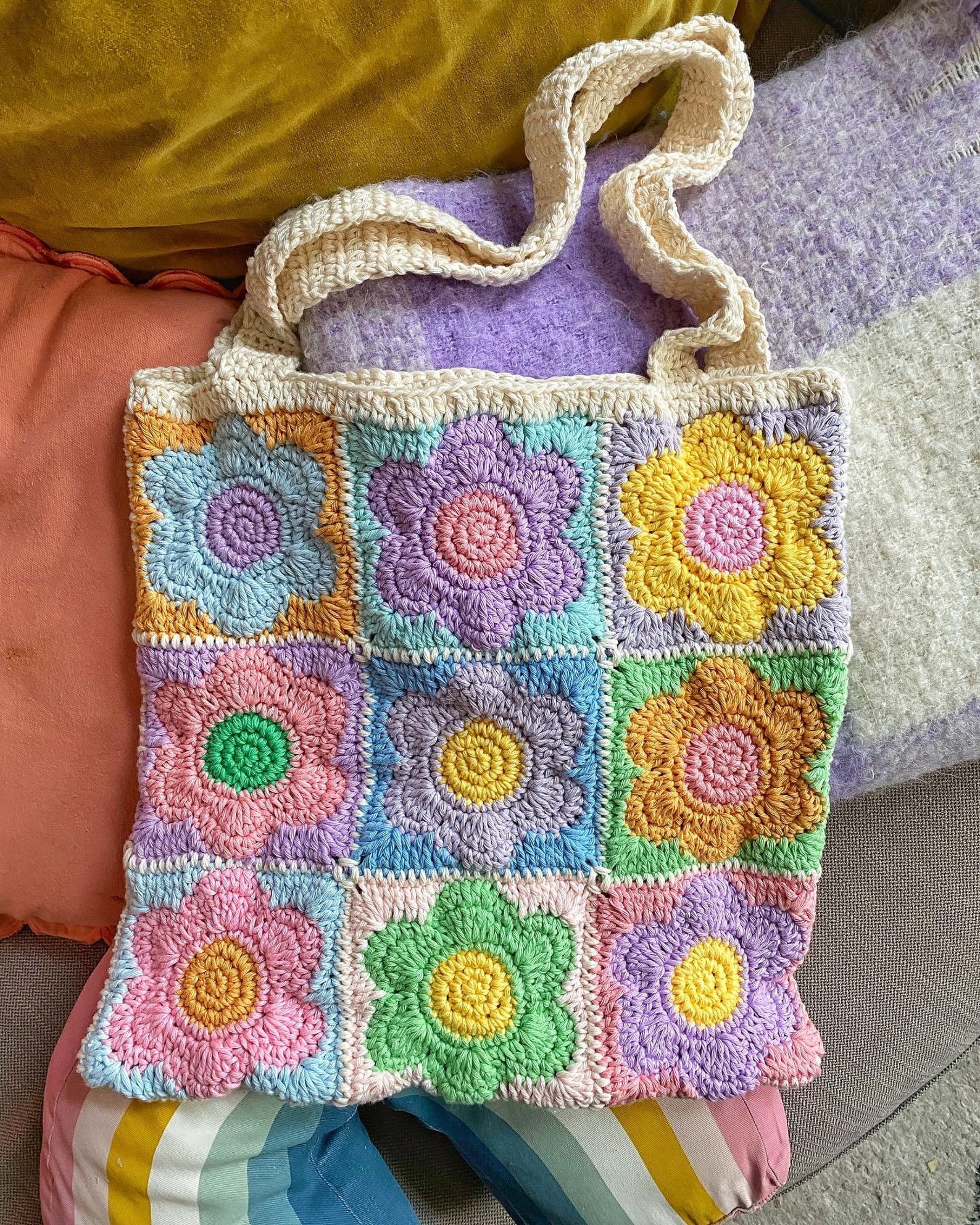 PREORDER Crochet Bag Crochet Tote Bag Crochet Flower Bag - Etsy