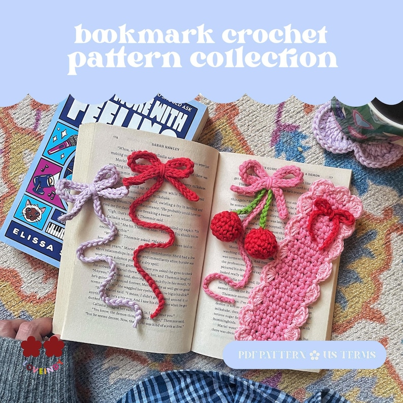 Crochet Bow Bookmark Pattern: Beginner-friendly PDF - Etsy