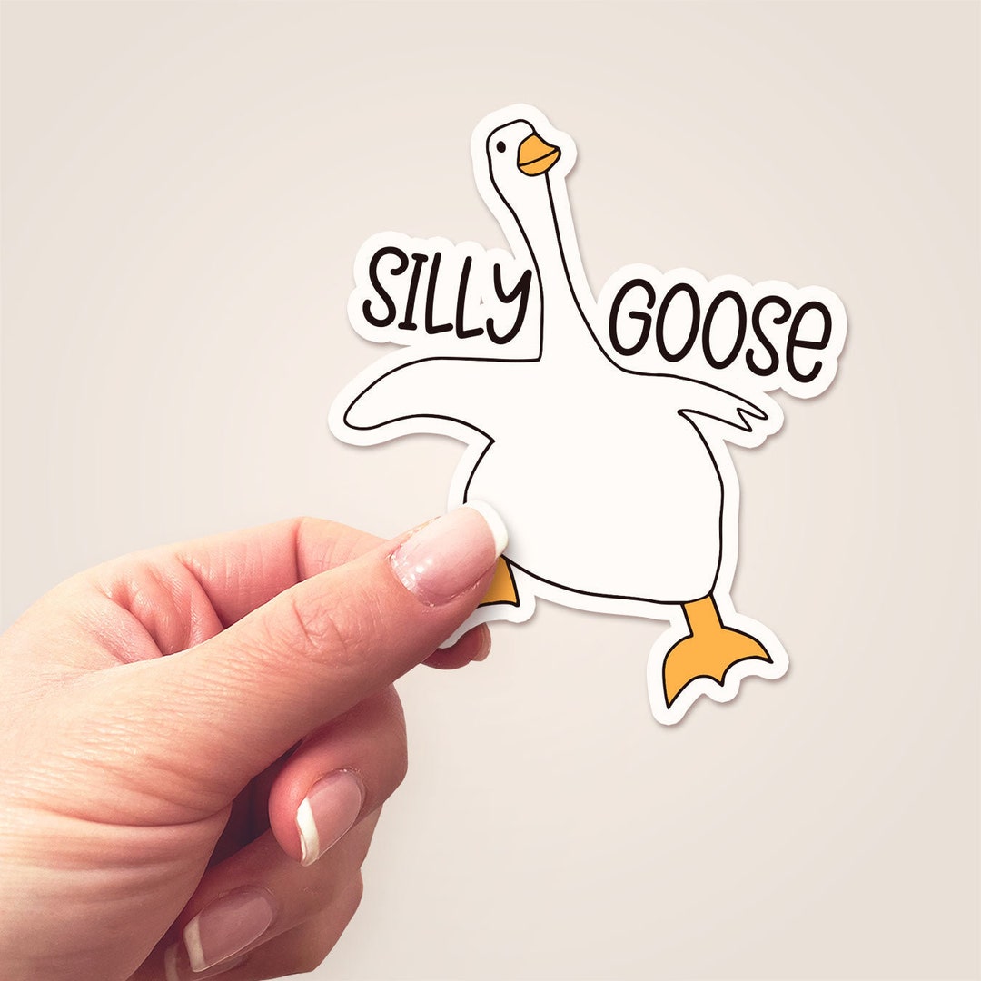 Silly Goose Sticker - Etsy