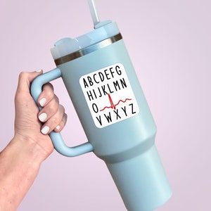 QRS Complex Alphabet Sticker - Etsy