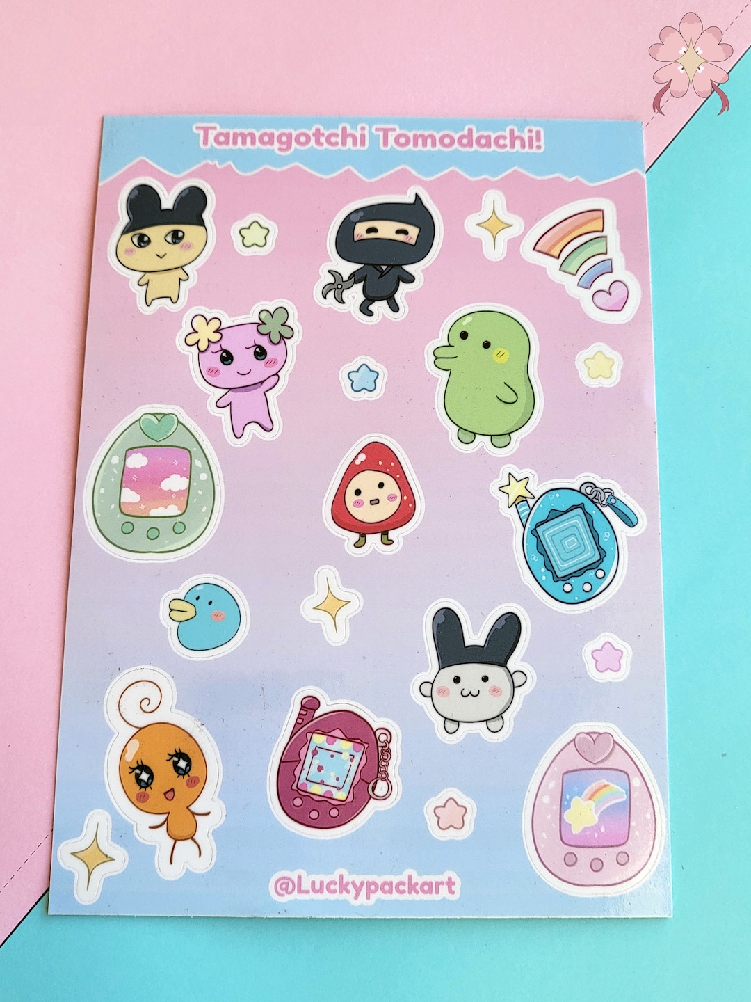 Tamagotchi Tomodachi Sticker Sheet - Etsy