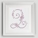 Letter Q Cross Stitch Pattern Personalized Cross Stitch Letter Q ...
