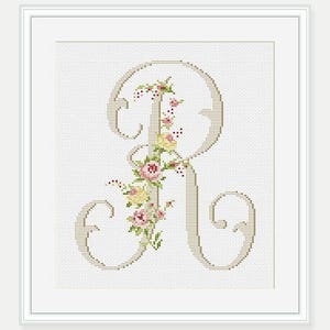 Cross Stitch Pattern Letter r Counted Cross | Etsy