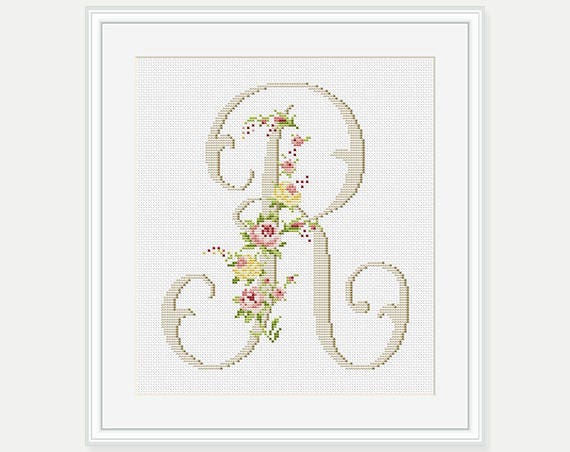 Cross Stitch Pattern Letter r Counted Cross | Etsy