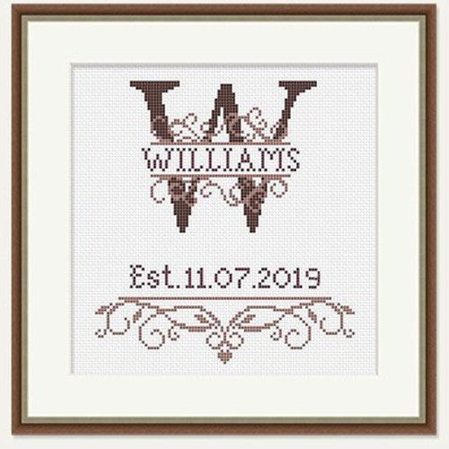 Cross Stitch Pattern Alphabet Cross Stitch Monogram - Etsy