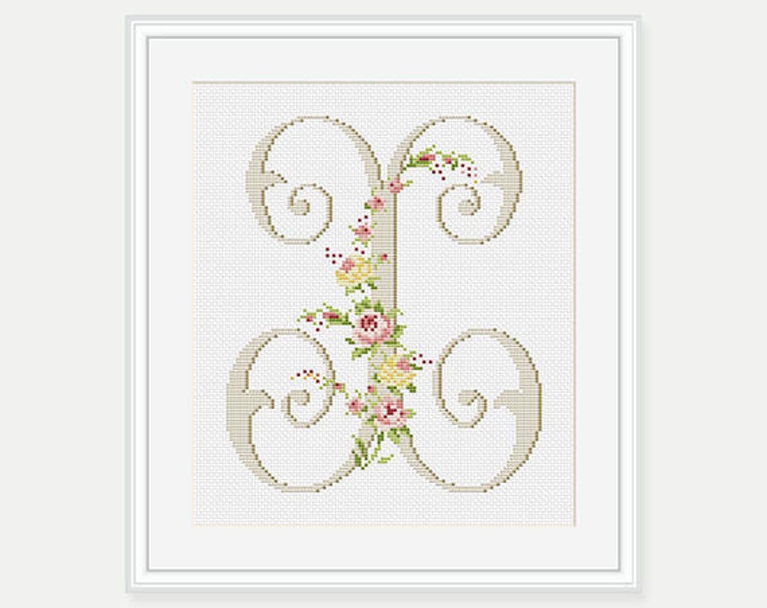 Letter x Cross Stitch Pattern Personalized - Etsy