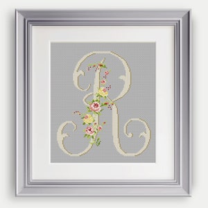 Cross Stitch Pattern - Letter "r" - Counted Cross Stitch Pattern ...