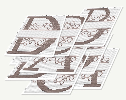 Monogram Cross Stitch Wedding Cross Stitch Pattern - Etsy