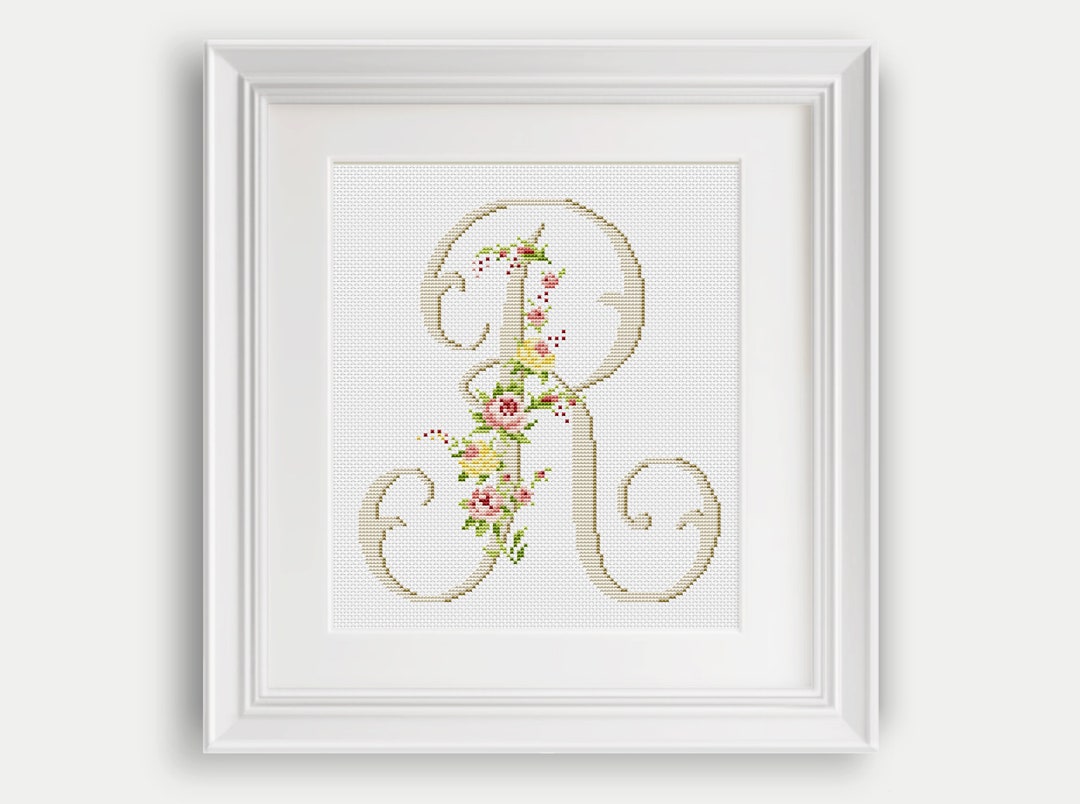 Cross Stitch Pattern - Letter "r" - Counted Cross Stitch Pattern ...