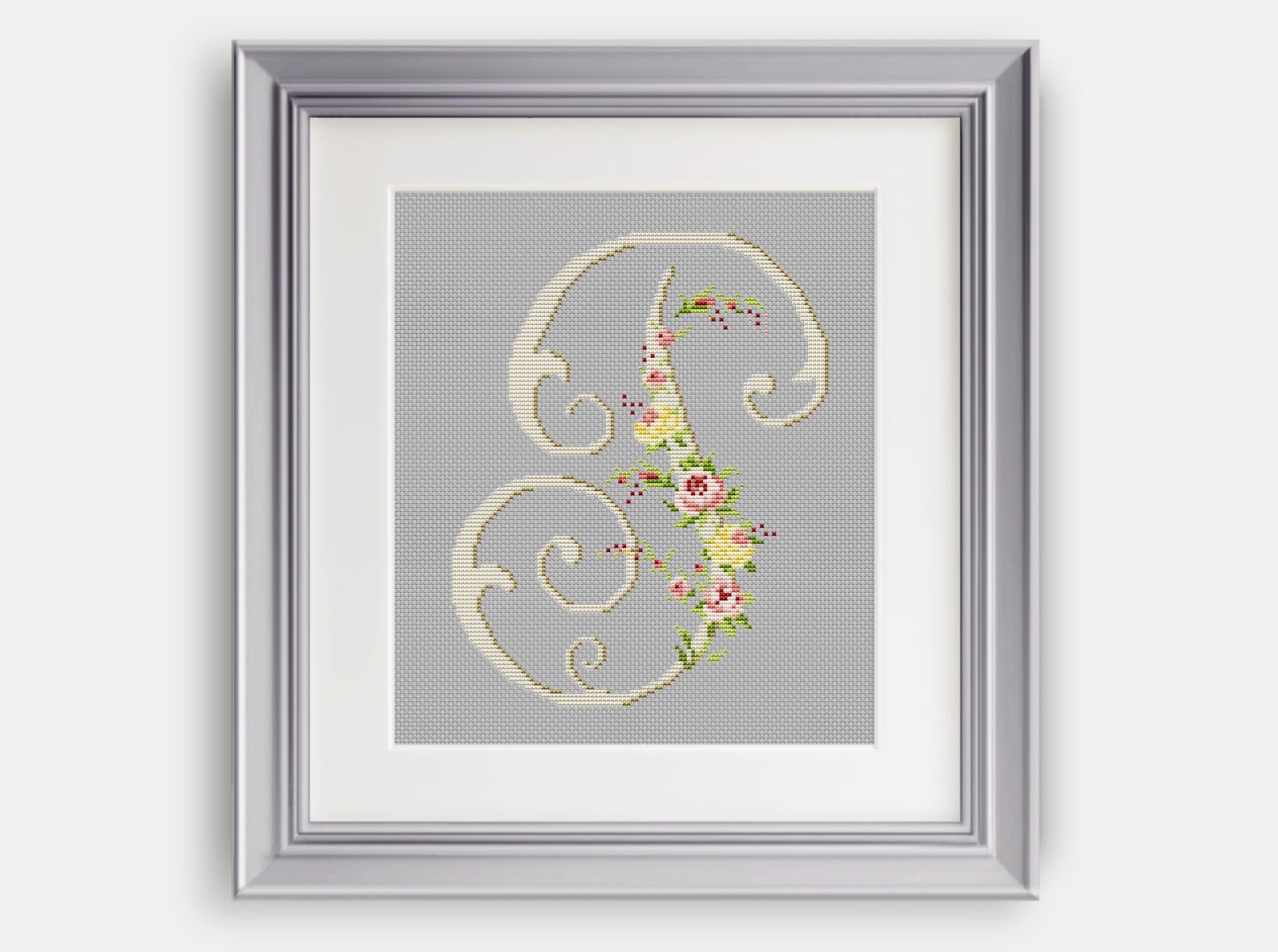 Letter "p" - Cross Stitch Pattern - Counted Cross Stitch Pattern ...