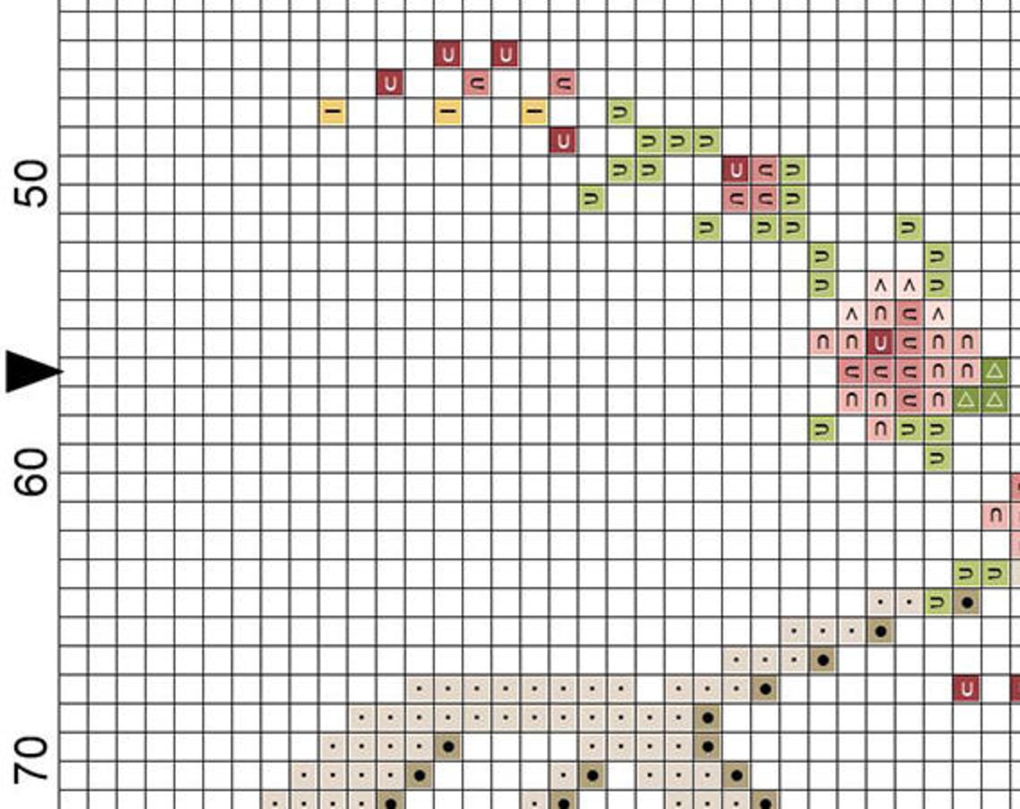 Letter Cross Stitch Pattern Letter a Flower | Etsy