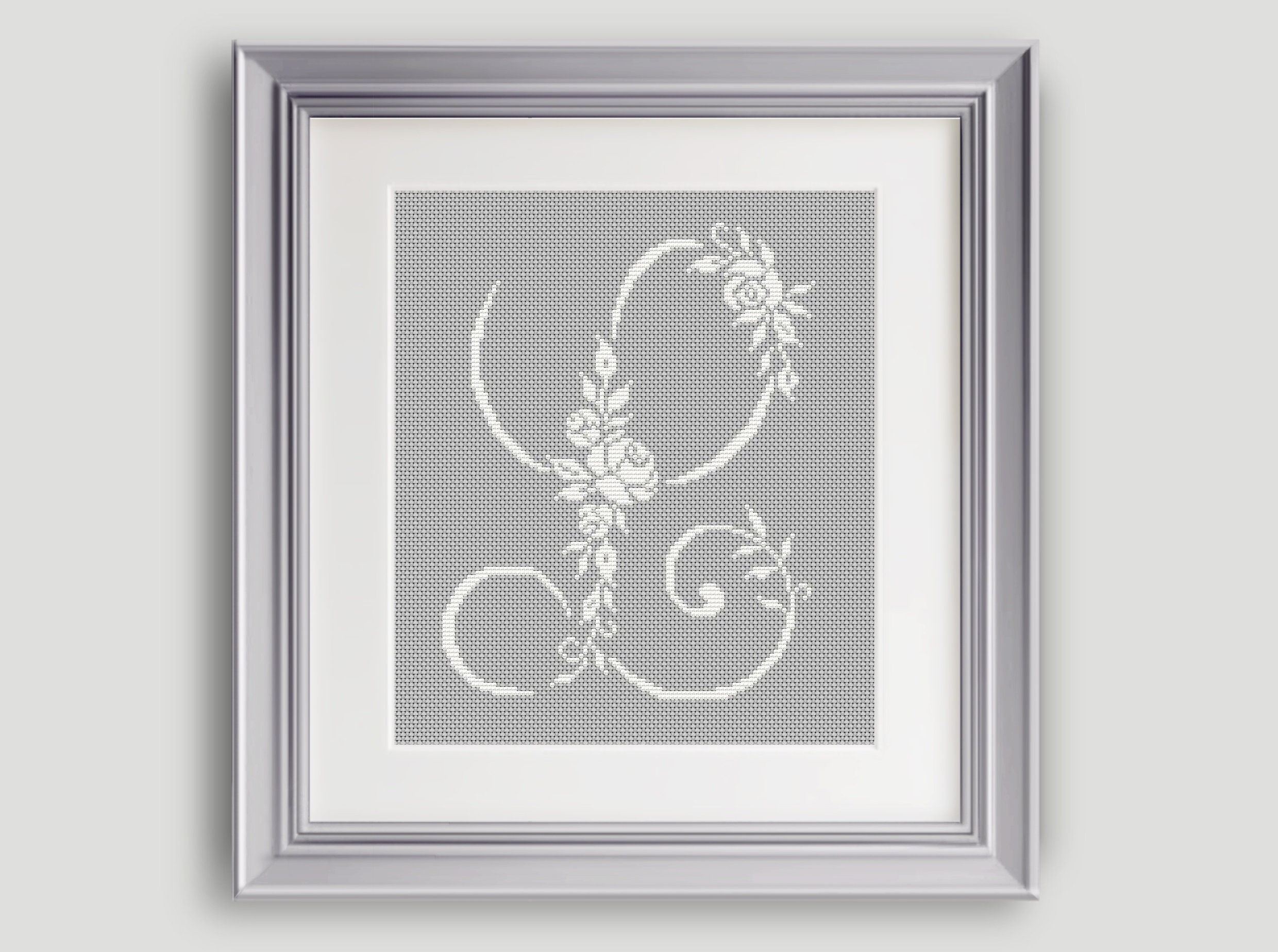 Letter L Roses Cross Stitch Cross Stitch Pattern - Etsy