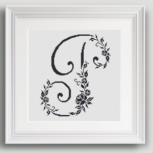Letter P - Cross Stitch Pattern - Personalized Cross Stitch Letter P ...