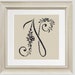 Letter N Cross Stitch Pattern Personalized Letter N Flower Cross Stitch ...