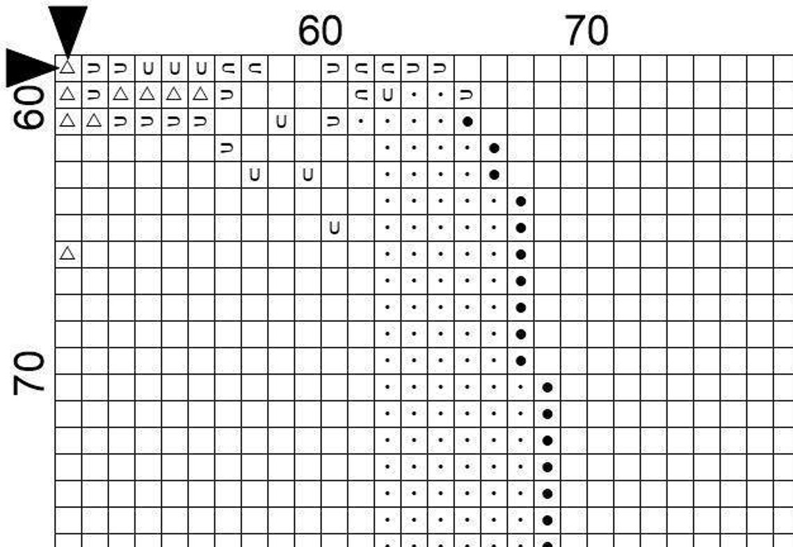 Cross Stitch Pattern Letter r Counted Cross | Etsy