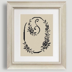 Letter O - Cross Stitch Pattern - Personalized Cross Stitch Letter O ...